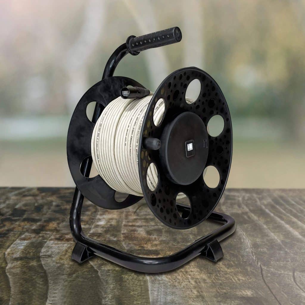 MX UTP CAT 6 cable Extension reel with RJ 45 Male connector with metal ...