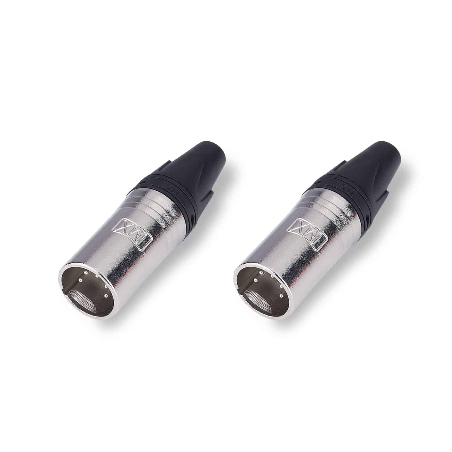 MX 5-Pin Mic Male XLR Connector - MC5MXX (Pack of 2) - MX MDR Electronics