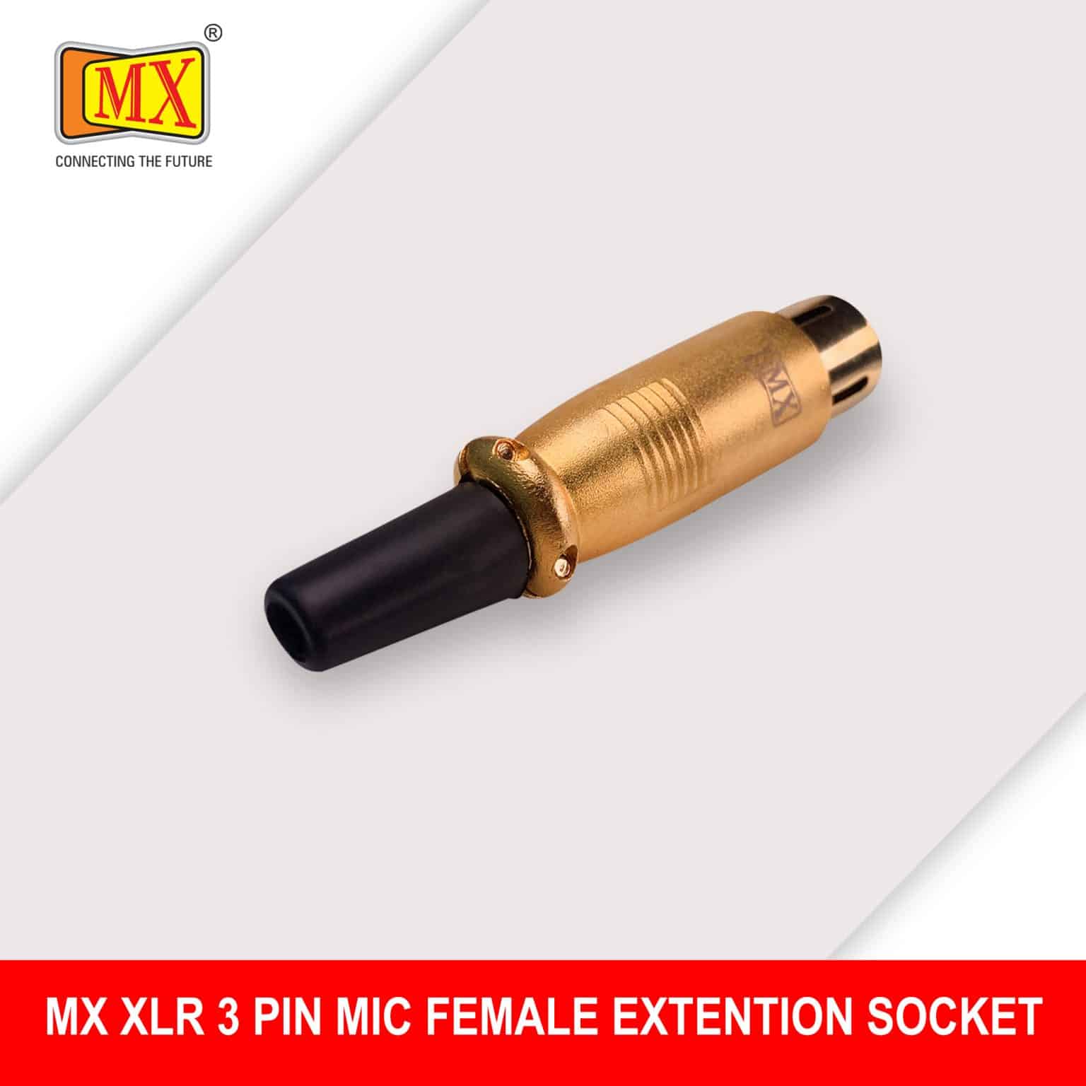 MX 3-Pin Female Connector with Pure Gold Plating (Pack of 2pcs) (Model ...