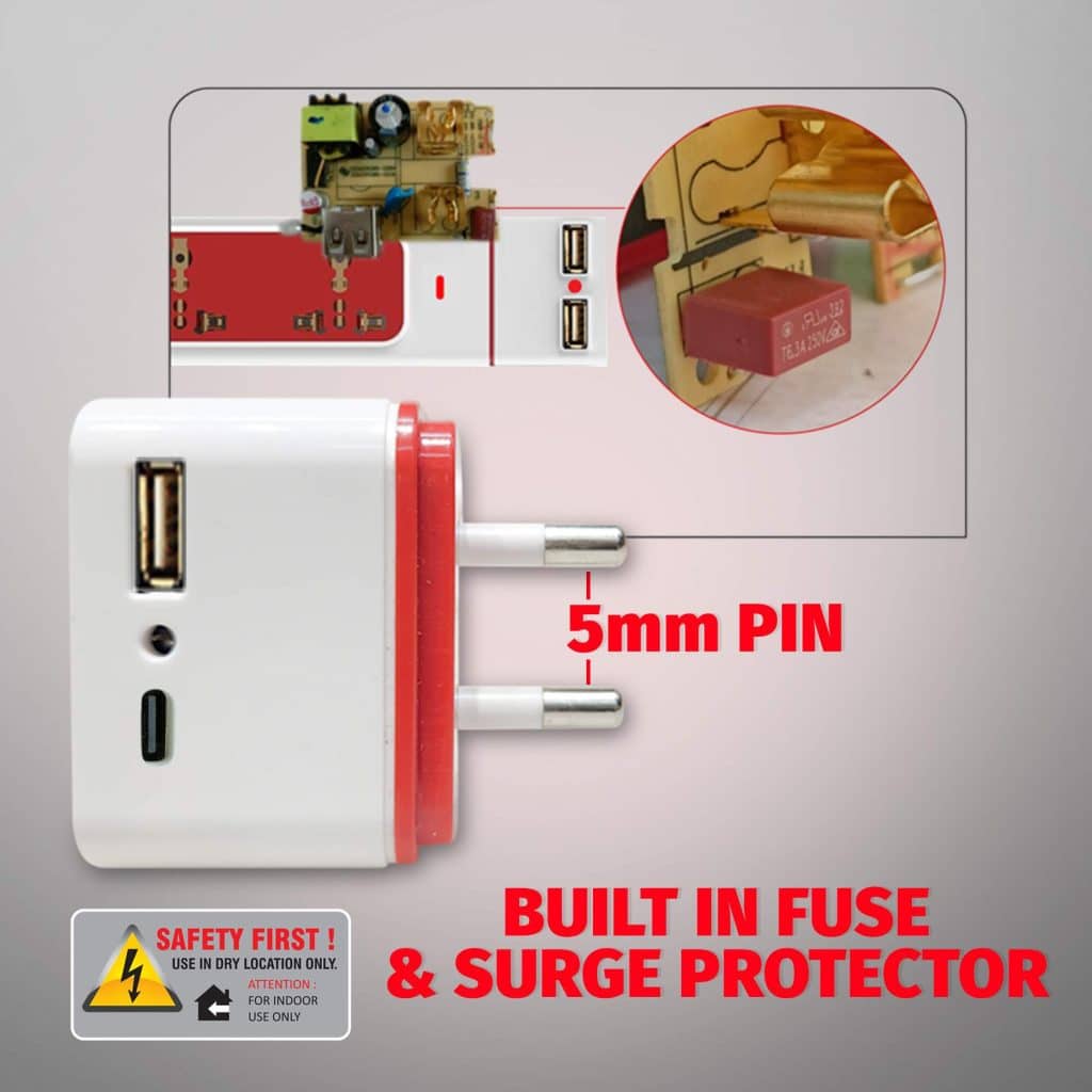 MX 7+1 Surge Protector with 4 universal socket / International Socket ...