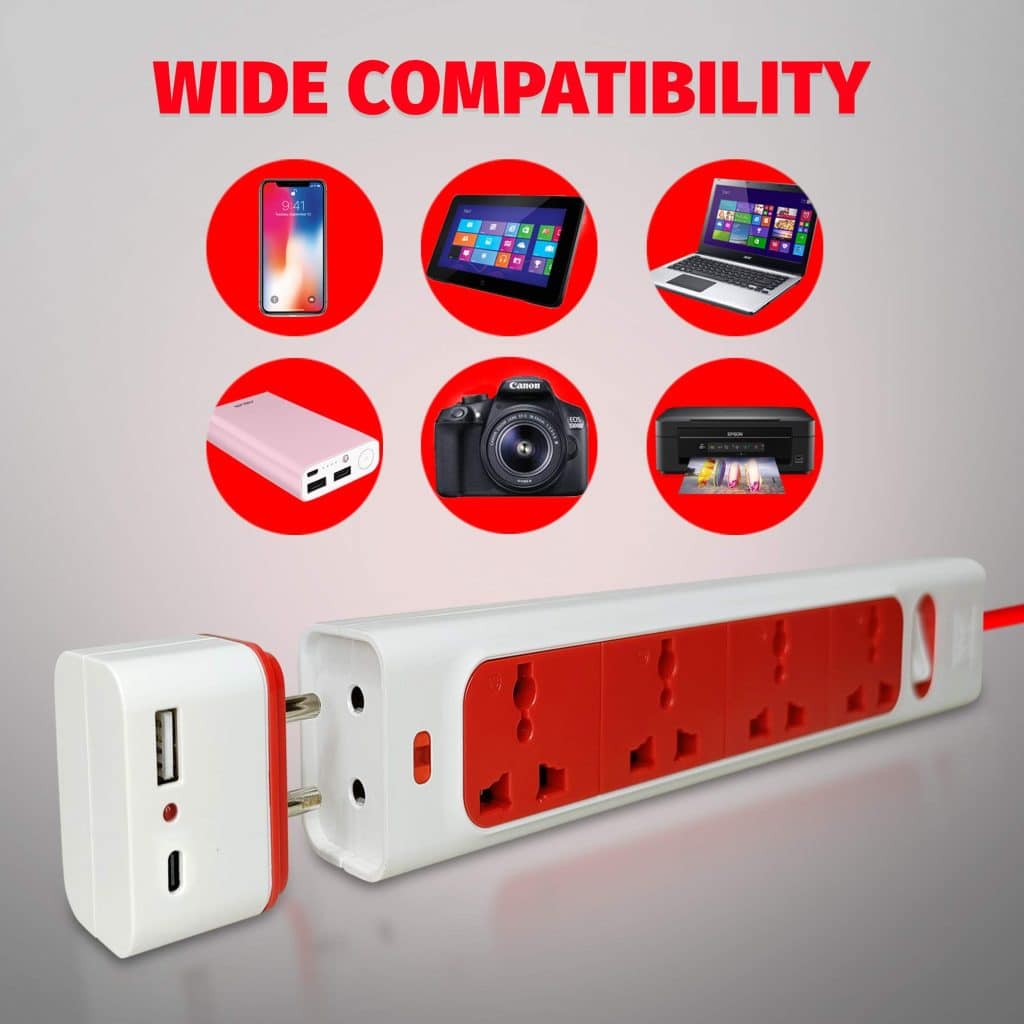 MX 7+1 Surge Protector with 4 universal socket / International Socket ...