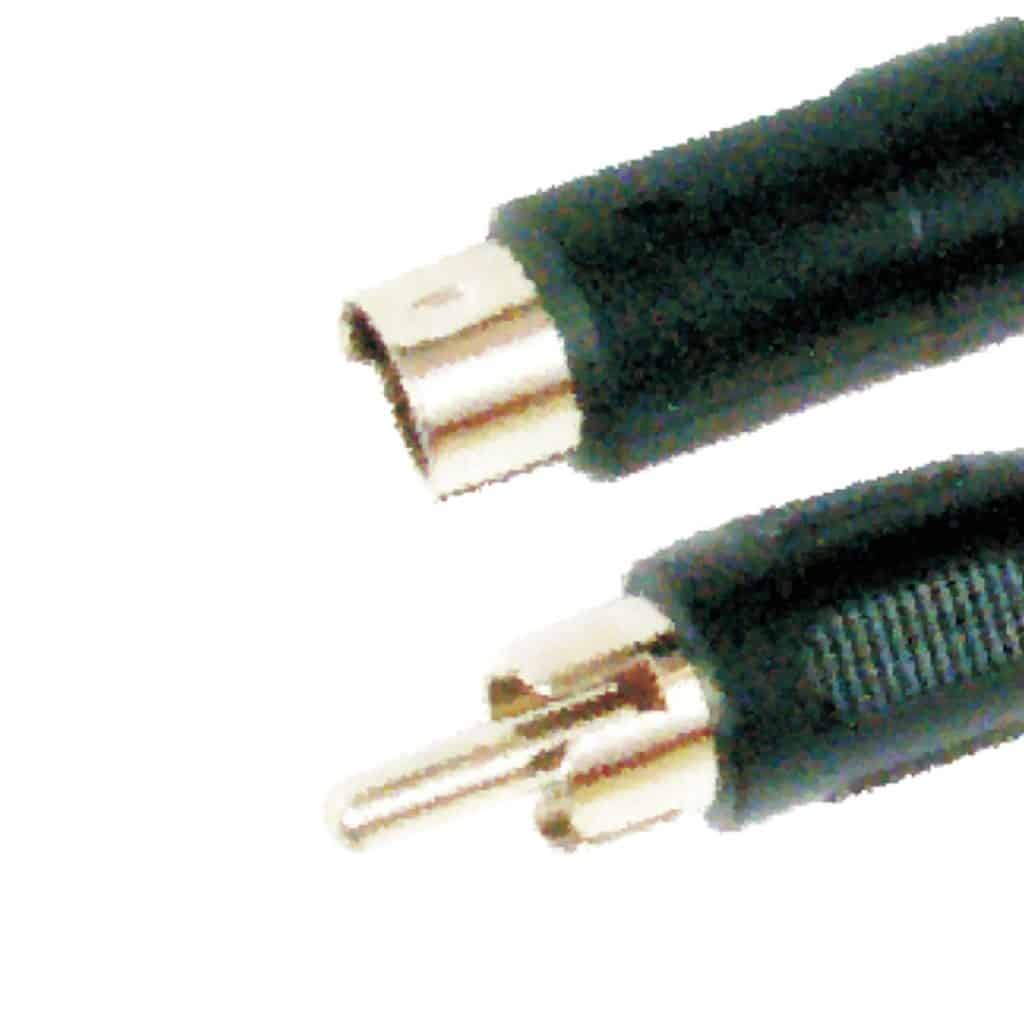 MX S-Video 4-Pin Mini DIN Plug to RCA Plug Cord. - MX MDR Electronics