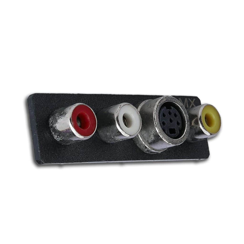 MX 3 RCA FEMALE + 6 PIN MINI DIN FEMALE CONNECTOR - MX MDR Electronics