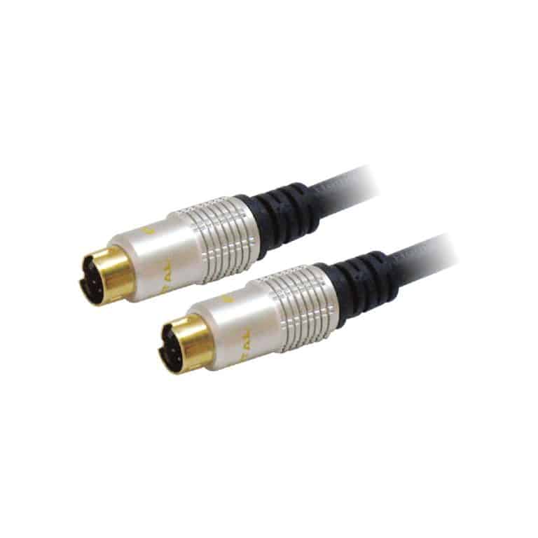 MX S-Video 4 Pin Mini DIN Plug to 4 Pin Mini DIN Plug Cord (Digital ...