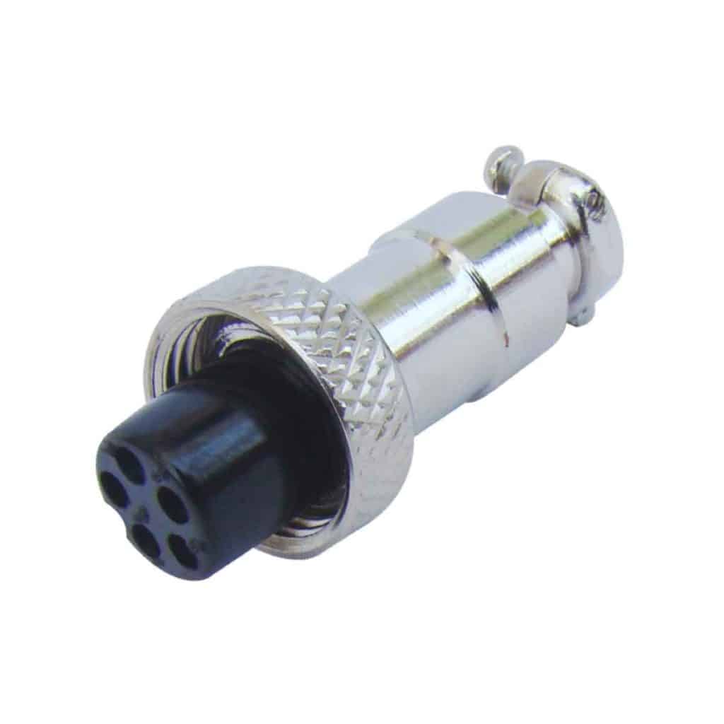 MX M12 3-Pin Female MIC Connector Plug - MX MDR Electronics