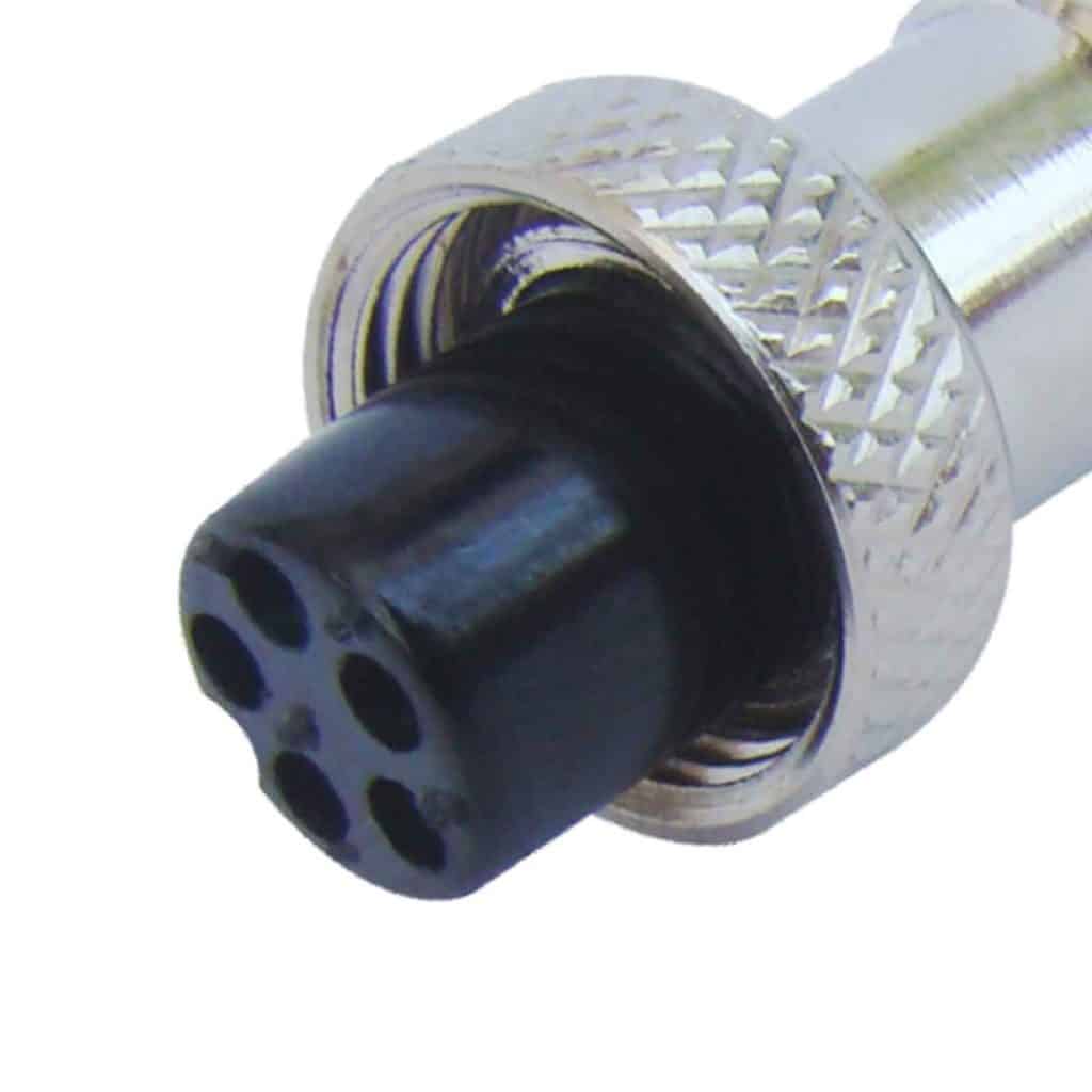 MX M12 5-Pin Female MIC Connector Plug - MX MDR Electronics