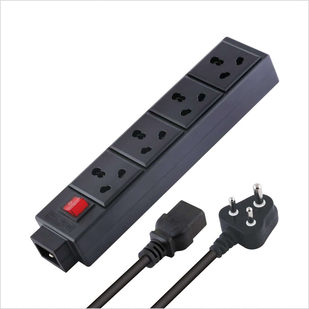 MX 4 Outlet Indian Standard 15 AMP Power Strip With Master Switch ...