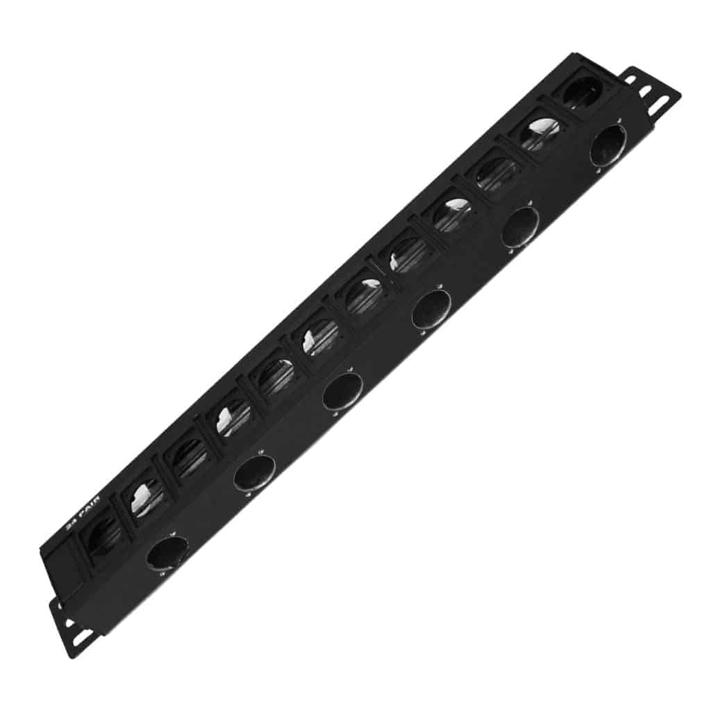 MX 24-Way Studio Junction Box Rack / Wall Mount - Pro Audio Stage Plate ...