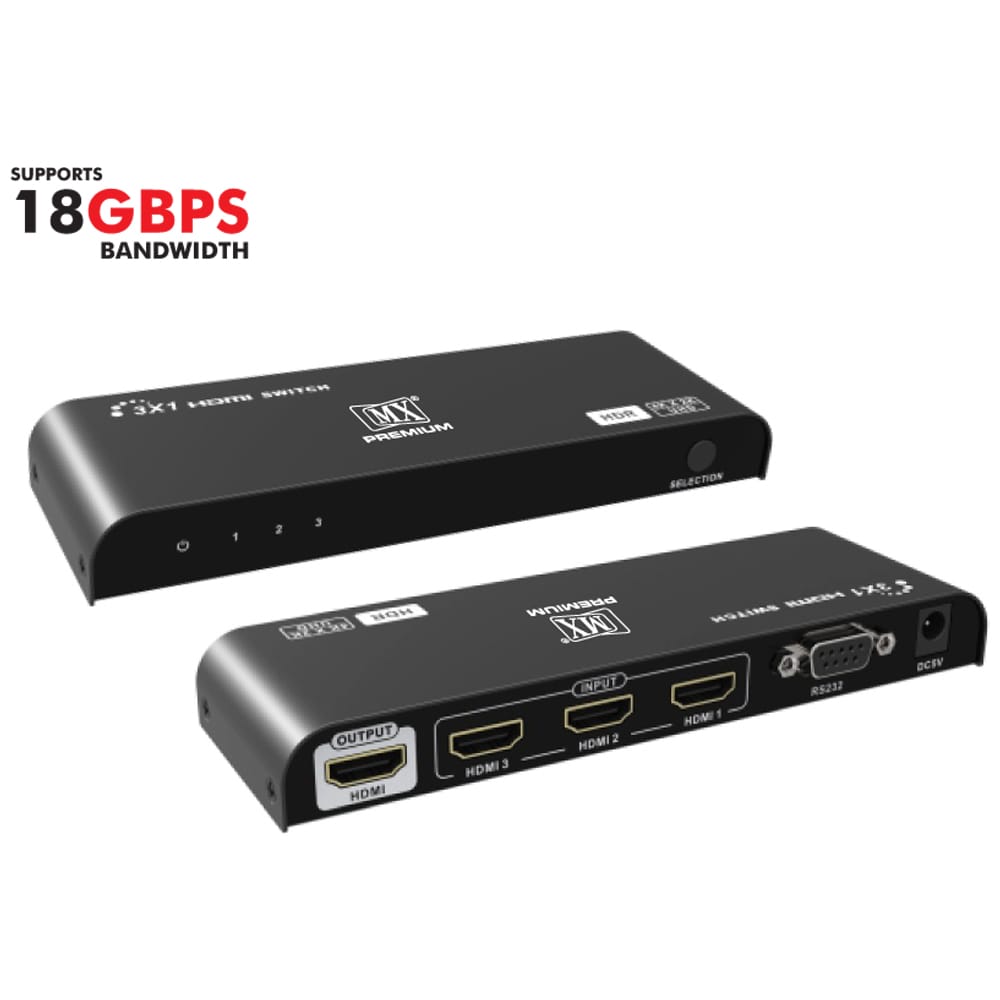MX Premium 3?1 HDMI2.0 HDR Switch 4K x 2K@60Hz (MXP-5513) - MX MDR ...