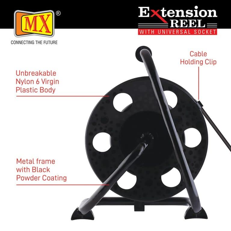 MX 3 Outlet Universal 5 Amp Sockets Extension Reel / Extension Board ...