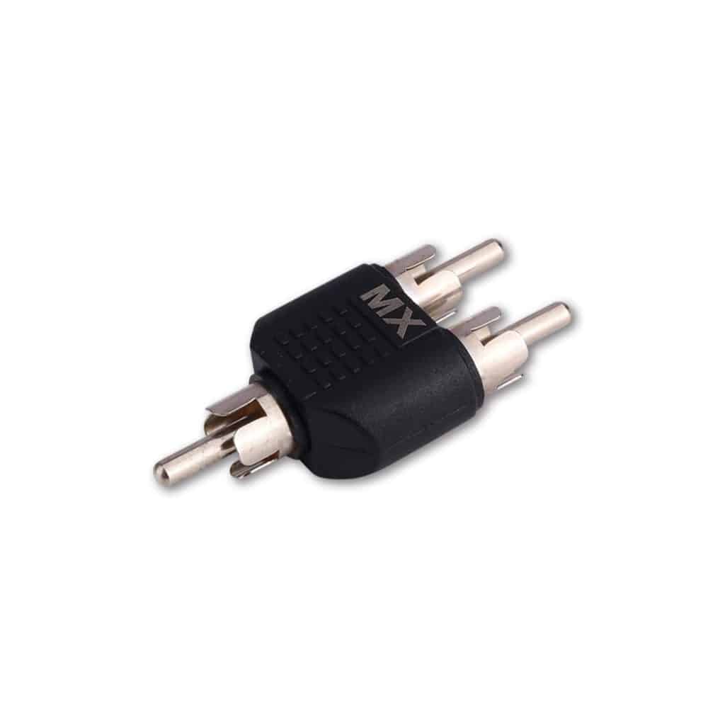 MX RCA male plug to 2 RCA male plug connector - MX MDR Electronics