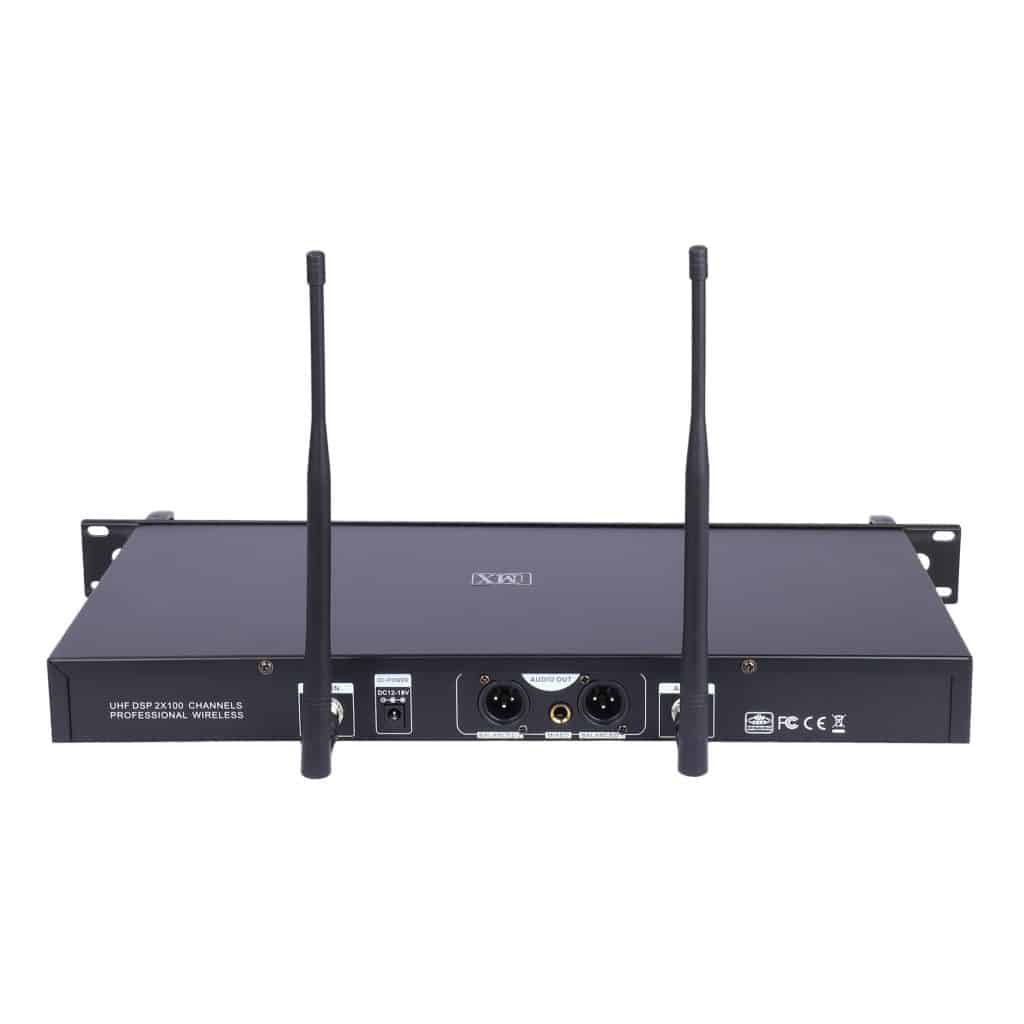 MX Dual UHF Wireless Microphone System with 2 Handheld Mics - Variable ...