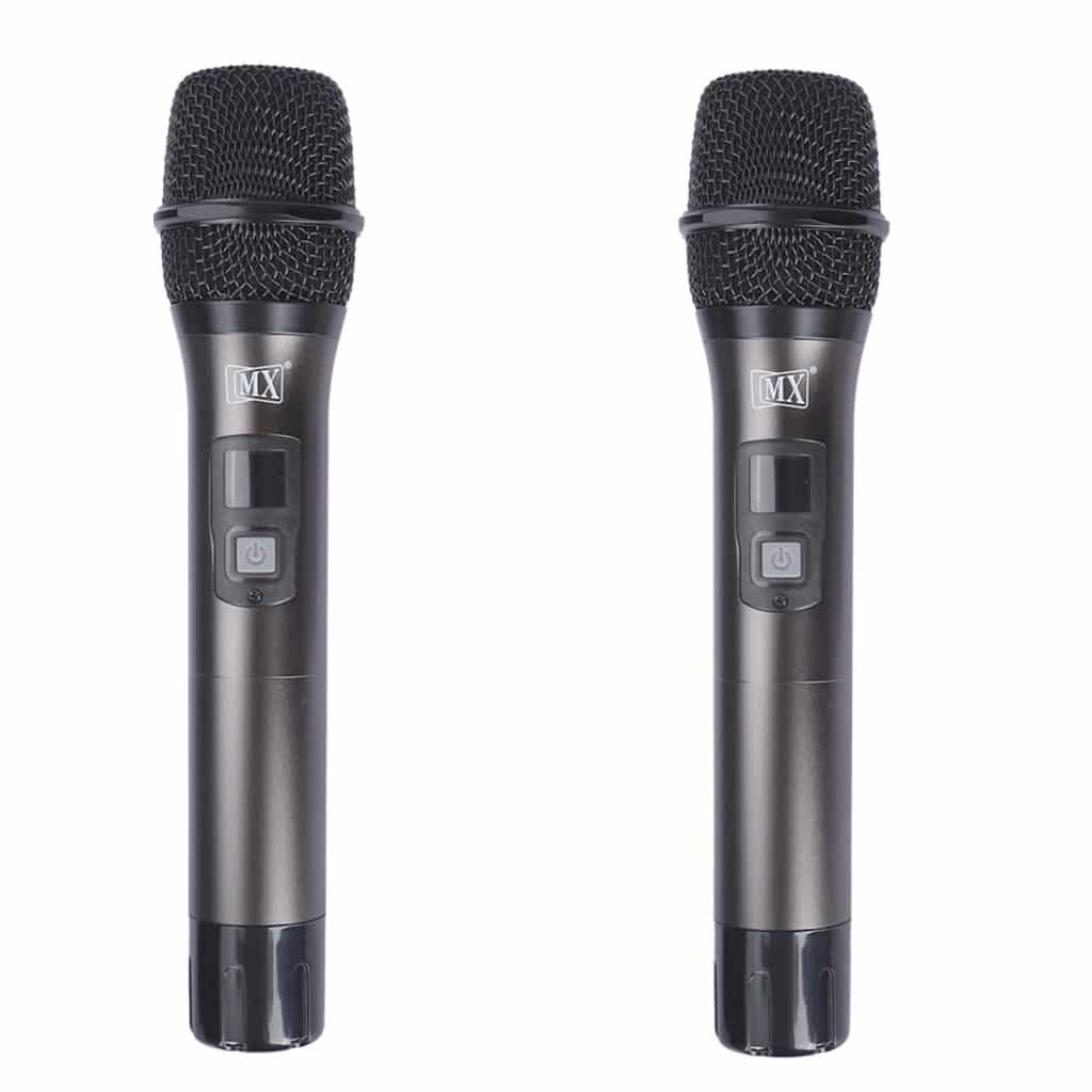 MX Dual UHF Wireless Microphone System with 2 Handheld Mics - Variable ...