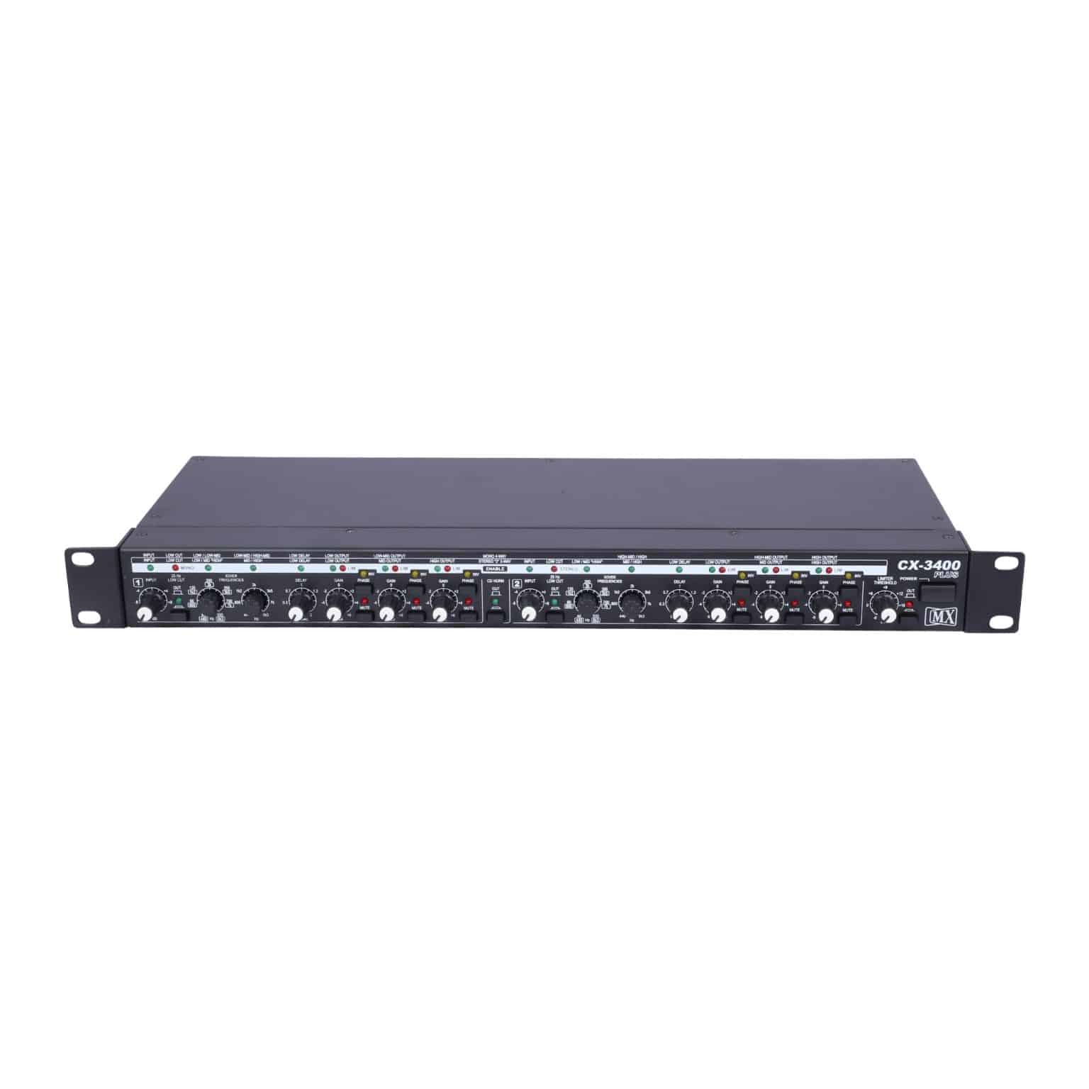 MX High Quality Stereo 2-Way/3-Way/Mono 4-Way Crossover with Limiters ...