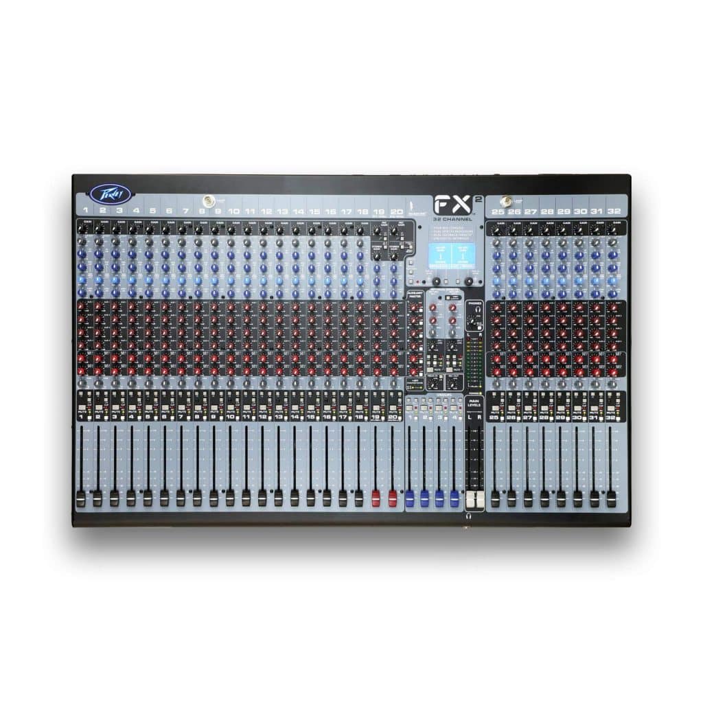 Peavey 32 Channel Analog Mixer with Four-Bus Mixing Consoles - MX MDR ...
