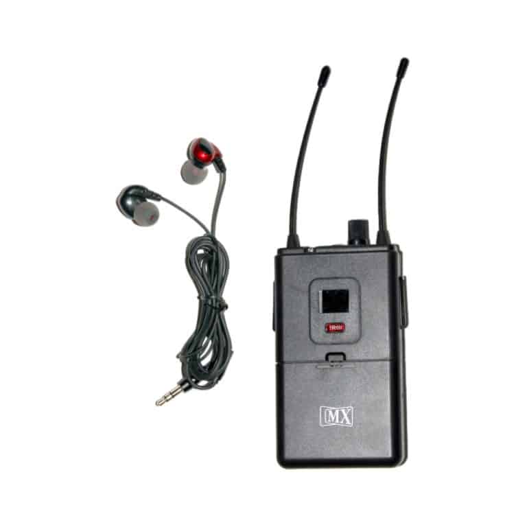 MX Receiver for IEM 100 - In Ear Monitor System - MX MDR Electronics