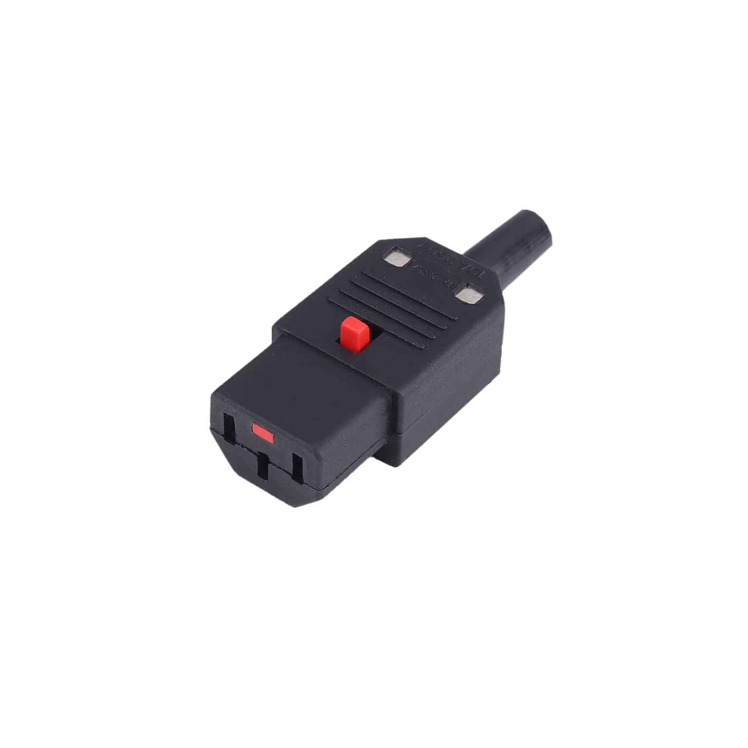 MX IEC C-13 3 Pin AC Female Connector Power Supply 10Amp - MX MDR ...