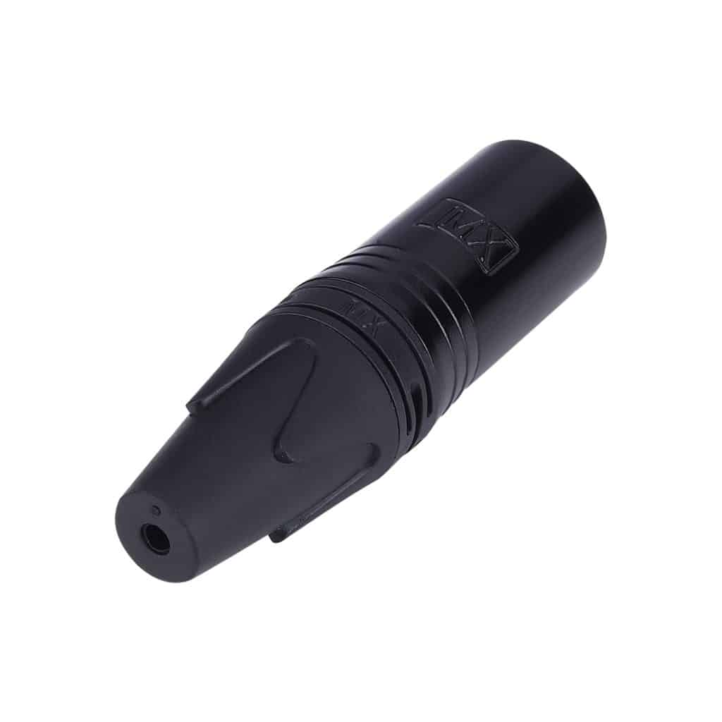 MX 5-Pin Mic Male Connector XLR MC5MXX (Black Coating) - MX MDR Electronics