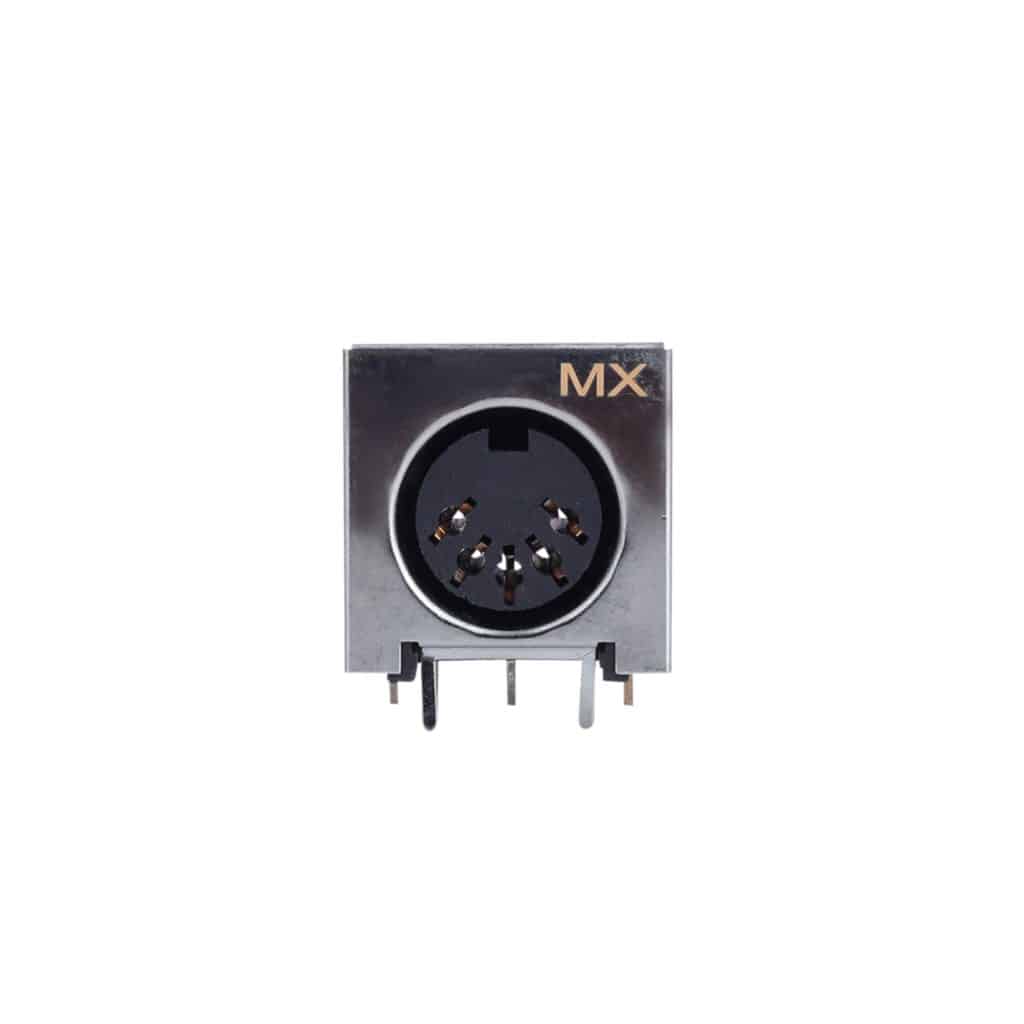 MX 5 PIN DIN connector PCB mounting with sheilding - MX MDR Electronics