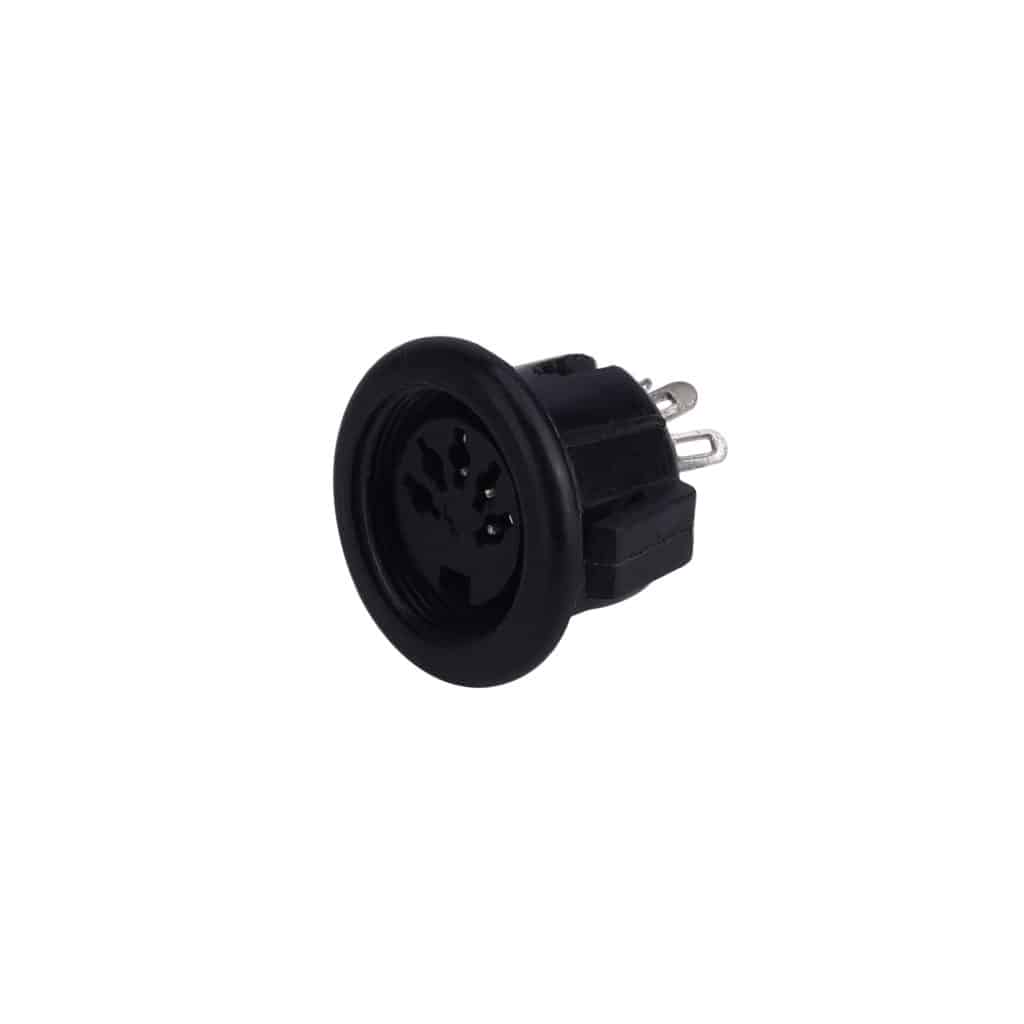 MX 5 PIN DIN Connector IND. Chassis Mounting With Locking System - MX ...