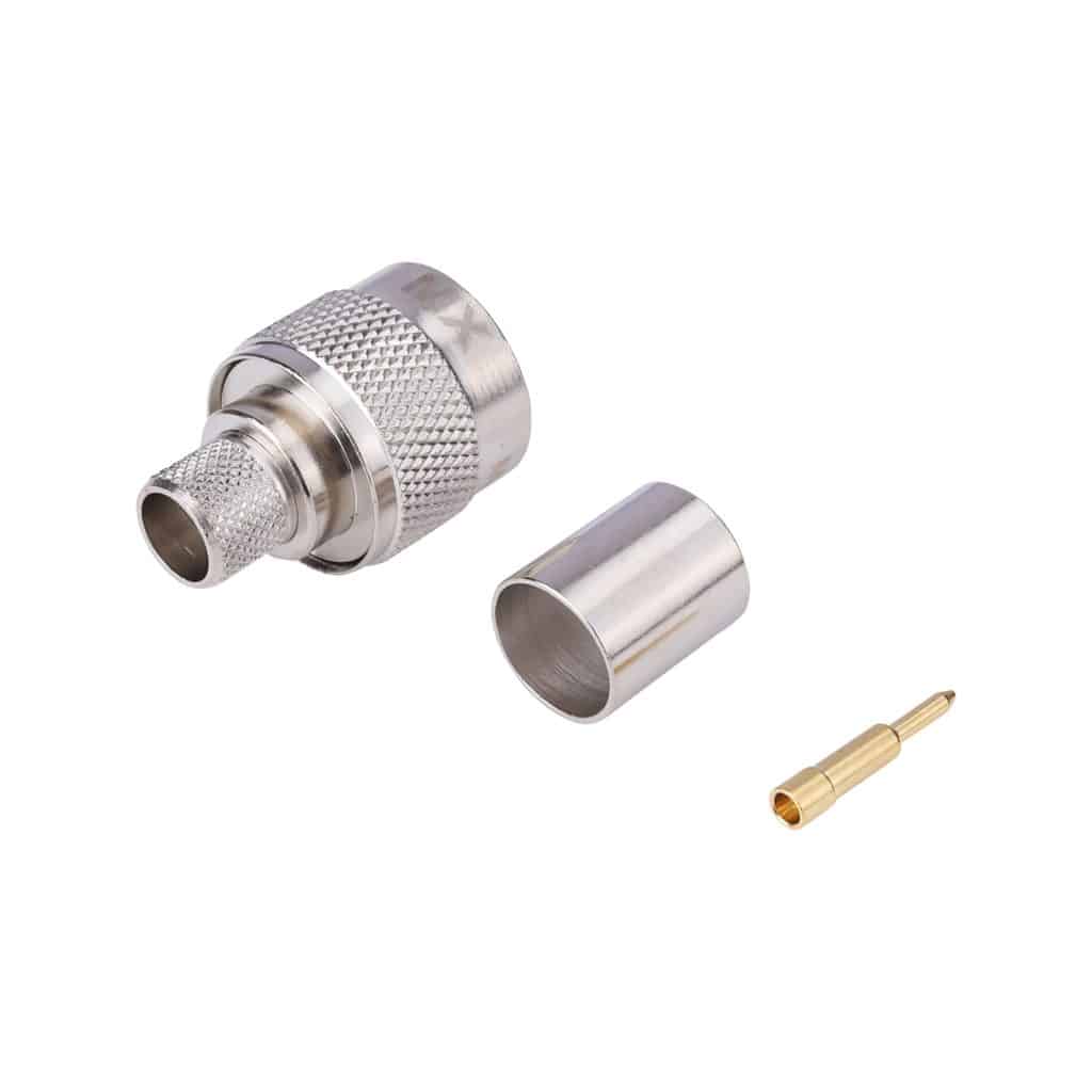 MX N Male Connector Crimping Type with Teflon for RG-213/U Cable - MX ...