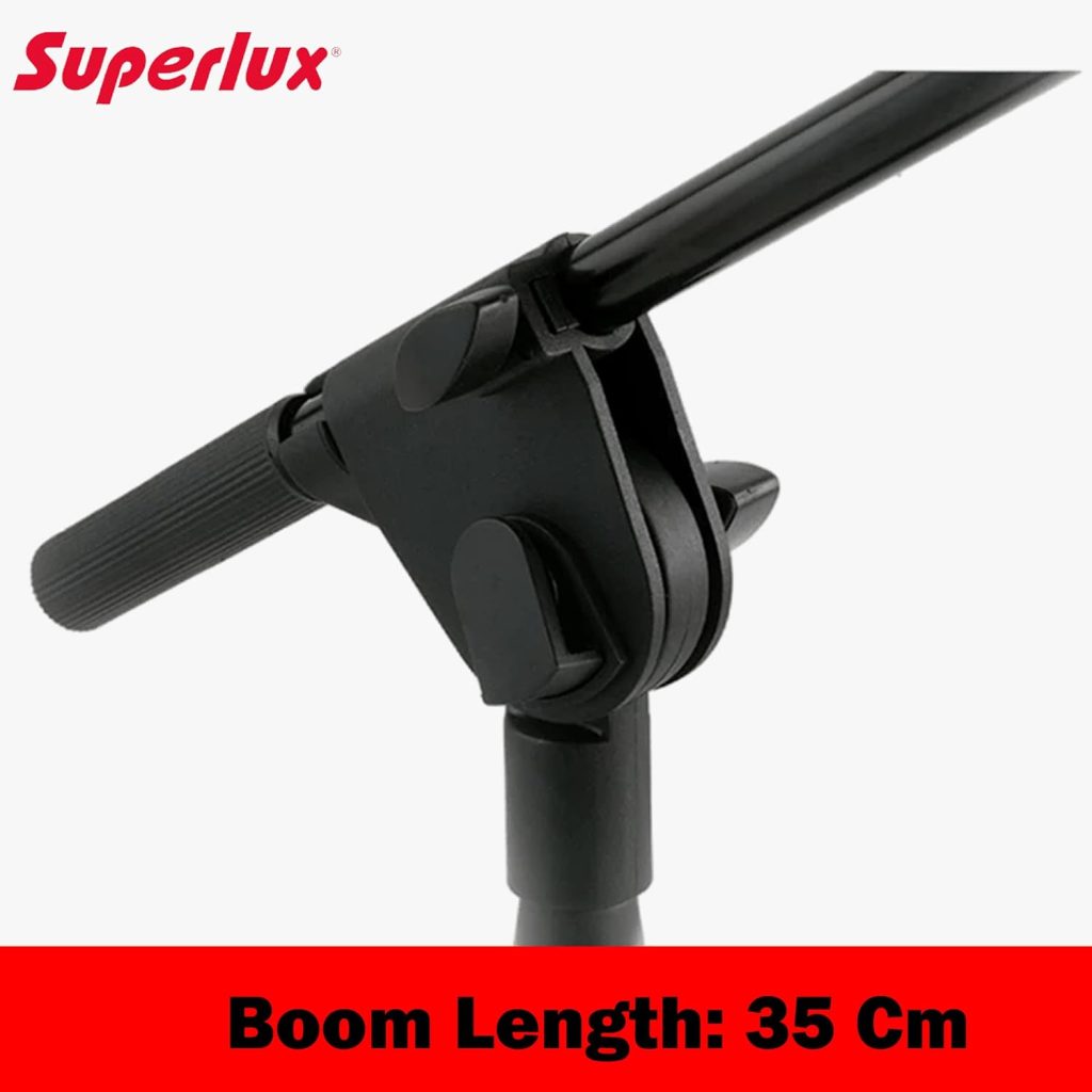 Superlux Microphone Stand with Round Cast-Iron Base for Optimum ...