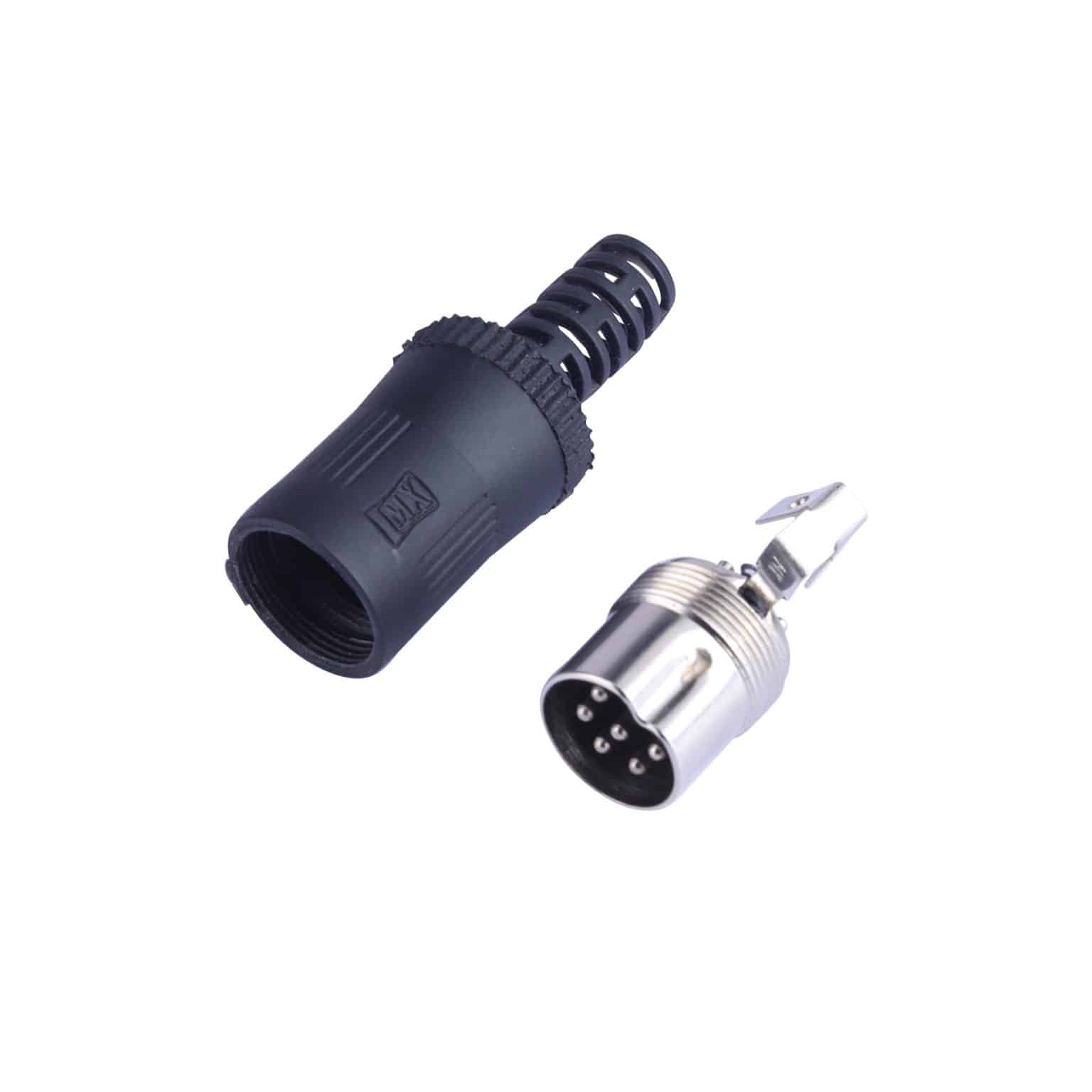 MX copper plated 6 PIN DIN Plug - MX MDR Electronics