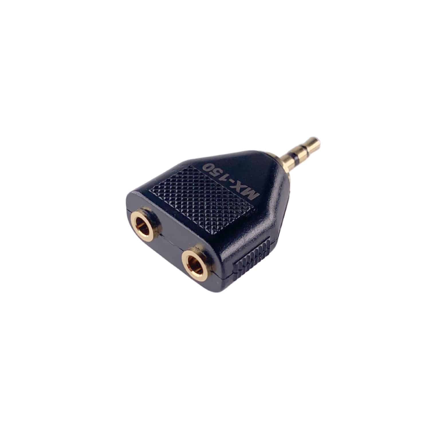 MX EP stereo male plug to 2 EP stereo female socket connector (3.5 mm ...