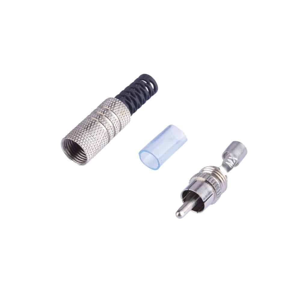 MX copper plated RCA full metal male connector - MX MDR Electronics