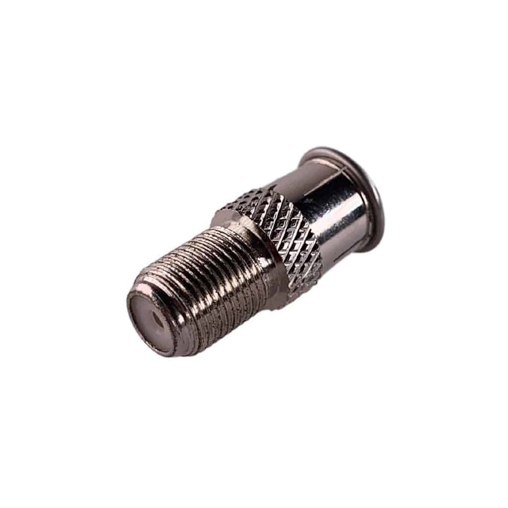 MX RF female TO ‘F’ type female connector (PIN G.P.) - MX MDR Electronics