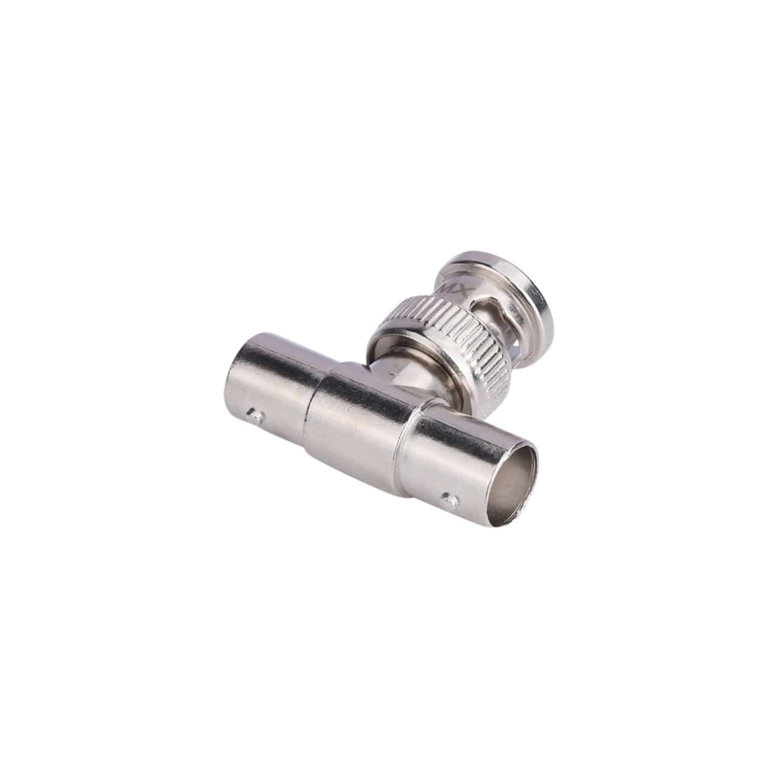 MX 'T' connector BNC plug with 2 MX BNC socket with Durlin (PIN GOLD ...