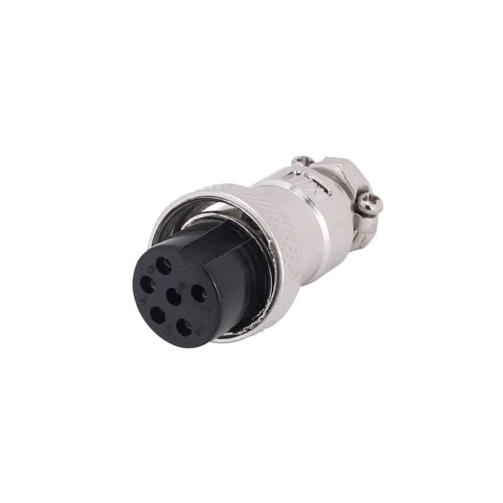 MX M-16 MIC male connector - 6 pin plug - MX MDR Electronics
