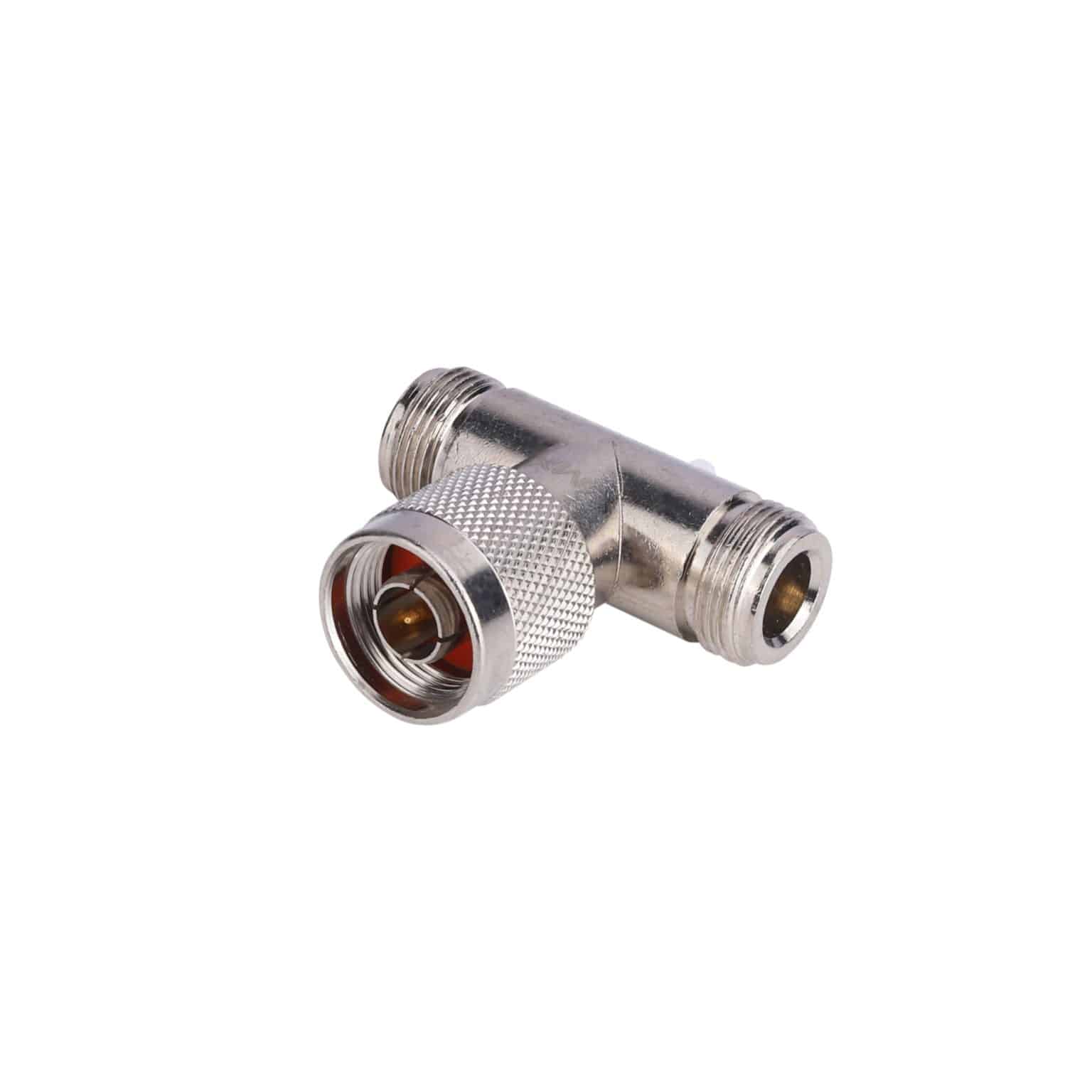 'N' Type Male To 2 'N' Type Female T Connector (Gold Plated Pin) - MX ...