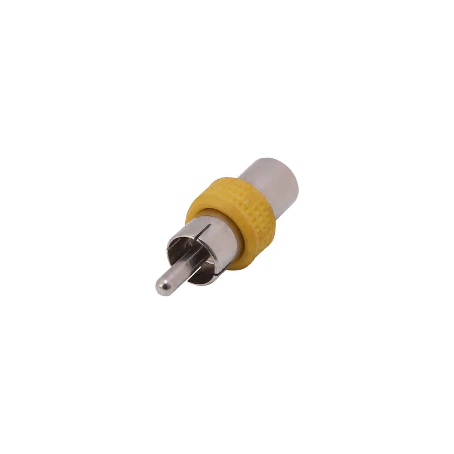 MX RCA male plug to RF male plug connector - MX MDR Electronics