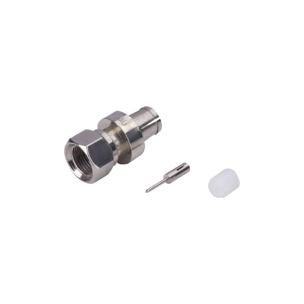 MX 'F' plug connector with RING RG-11 Cable - MX MDR Electronics