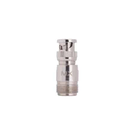 MX BNC male plug to 'N' type female connector - MX MDR Electronics