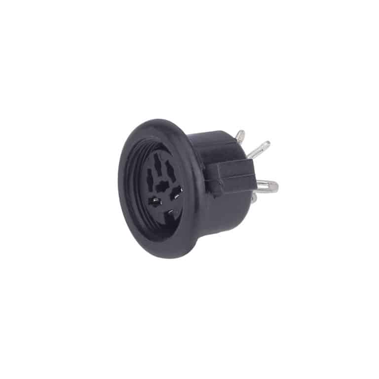 MX 5 PIN DIN Connector IND. Chassis Mounting With Locking System - MX ...