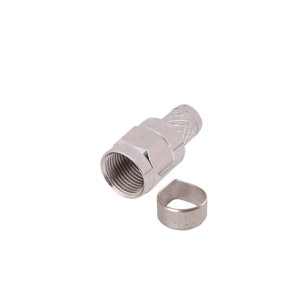 MX 'F' Male Connector With Ring F-6 - MX MDR Electronics