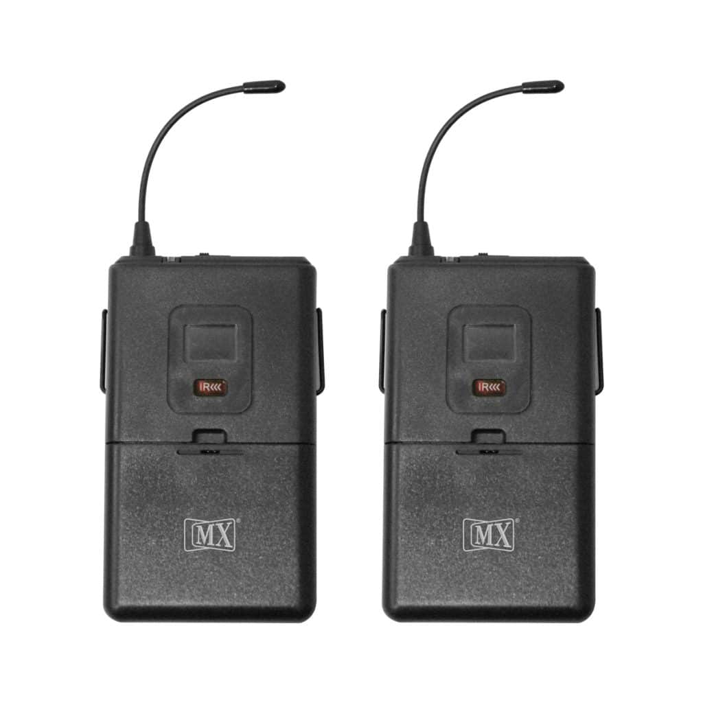 MX UHF Dual Wireless Saxophone System - Wireless Instrument UHF Mic ...