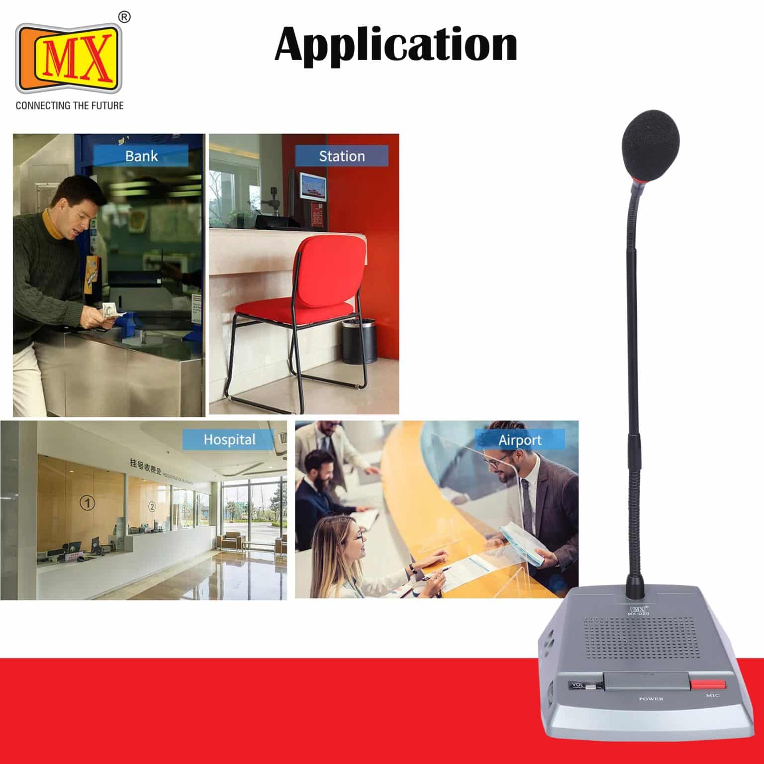 MX Two way Counter Communication System Pro Inter-phone for Ticketing ...