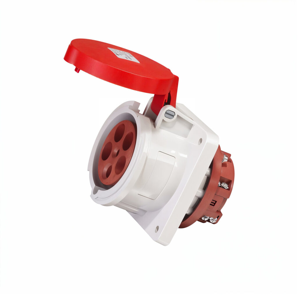IP44 63A 5‑Pole Industrial Plug (3P+N+PE) – 400V Waterproof Connector ...